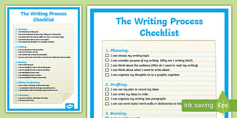 Seven Stages of Effective Writing - Checklist