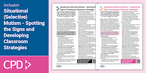 Activities to Support Children with Situational (Selective) Mutism in ...