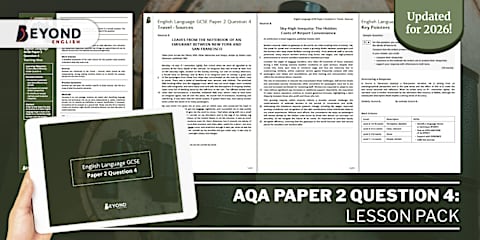 AQA Language Paper 2 Question 5 Lesson Pack