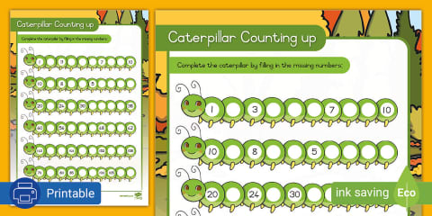 Counting Backwards Activity Sheet