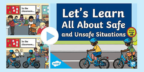 Spot the Difference in the Safe and Unsafe Situations in the Classroom
