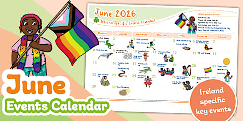 Orange Themed Display Calendar