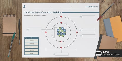 Label the Atom Worksheet