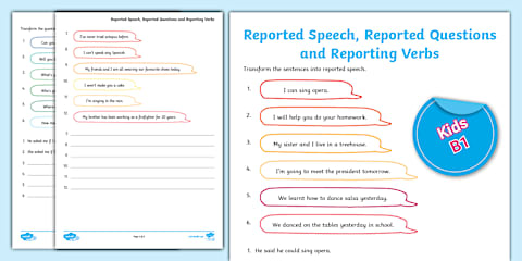 Reported Speech ESL Lesson [Teens, B1]