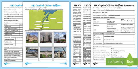 KS2 UK Capital Cities: Cardiff Differentiated Worksheets