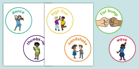 Welcome Greeting Door Poster - KS1 - Twinkl