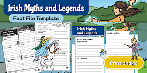 The Children of Lir Newspaper Writing Template