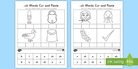 Find and Write the 'ck' Words Worksheets