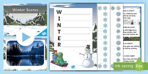Letter to Winter Writing Template