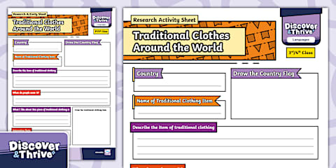 Explore the World: Traditional Clothing Dress-Up Activity