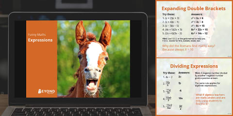 Algebra: Expanding Brackets - Five Lesson Starters PowerPoint