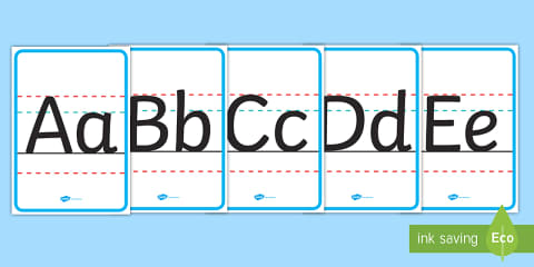 Upper and Lower Case Handwriting Letter Formation Display Posters