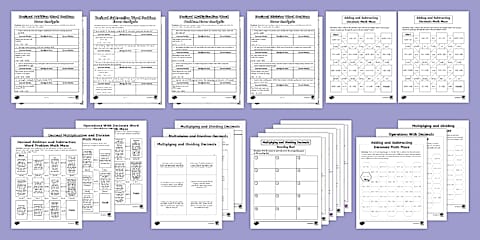 Sixth Grade Multiply Decimals With Grid Guide