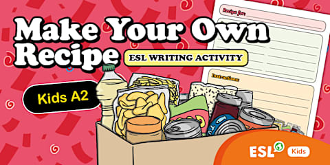 ESL Food Idiom Activity Sheet [Kids, B1]