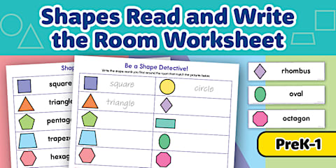 Identifying 2D Shapes Activity Mat