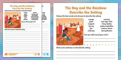 Write the Story: The Boy and the Rainbow Wordless Book