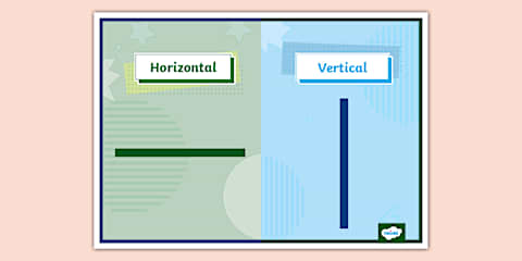 Which Way Is Horizontal? Activity Sheet