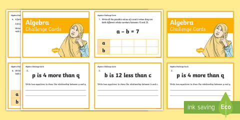 Year 6 Algebra Maths Mastery Activities Resource Pack