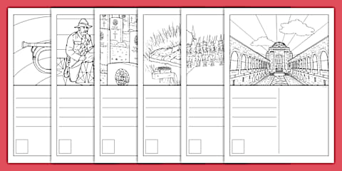 Anzac Day Cut and Write Activity