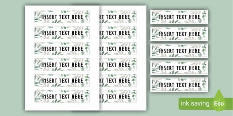 Botanical-Themed Editable Banner
