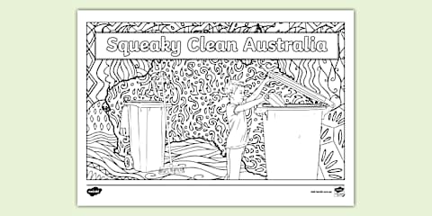 Clean Up Australia Day Collaborative Colouring Activity