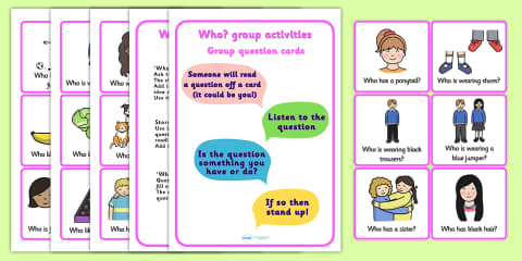 Who Question Cards
