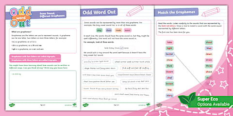 Odd One Out Interactive Word Games (Ages 5 - 7)