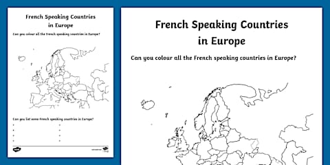 French Speaking Countries in Asia and Oceania Activity Sheet