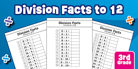 Third Grade Threes Please: Dividing Into Equal Groups Worksheet