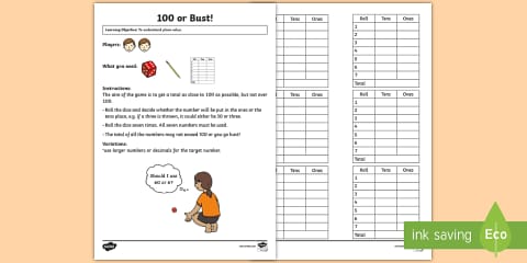 1000 or Bust! Game