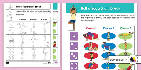 Brain Break Activity Cards for K-2nd Grade