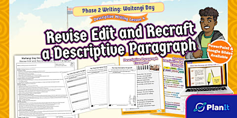 Phase 2 Writing: Waitangi Day Descriptive Writing Lesson 2: Plan a ...