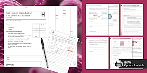 KS3 Reproduction Higher Assessment Pack