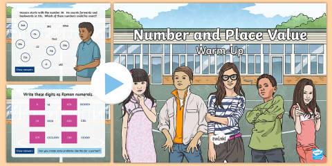 Year 4 Five-Digit Number Place Value Warm-Up PowerPoint