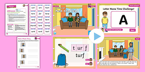 Grade 2 Phonics: ur Interactive Go! Game