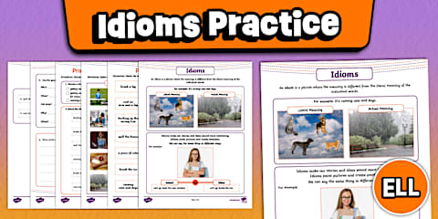 ESL Guess the Idiom PowerPoint [Kids, B2-C1]