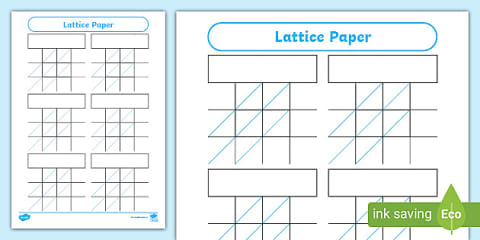 Lattice Method Multiplication