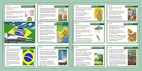 Brazil Map Labelling Activity