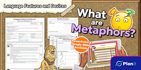 Eighth Grade Writing an Extended Metaphor Poem PowerPoint & Google Slides