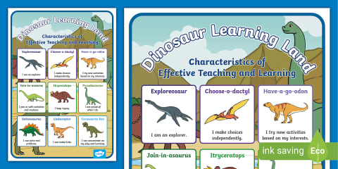 Dinosaurs and Prehistoric Animals Characteristics of Effective Teaching ...