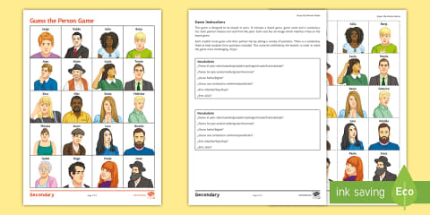 Physical Description Guess The Sentence Game Spanish