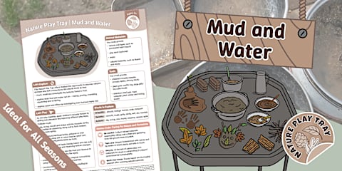 Sticks and Bark: Nature Play Tray