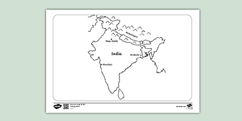 KS1 India Display Map