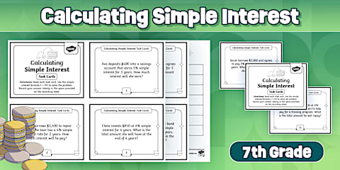 Eighth Grade Simple and Compound Interest Lesson Pack