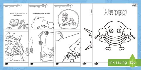 OT: Areas of Self-Regulation Colouring Pages