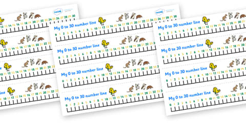 0-10 Number Line (Bears)