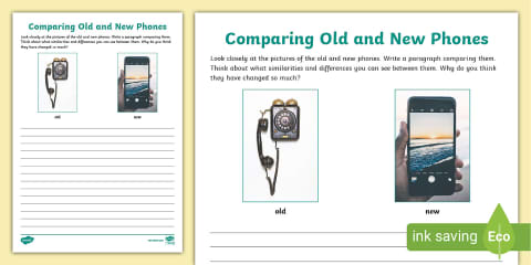 Comparing Old and New Toys Activity Sheet
