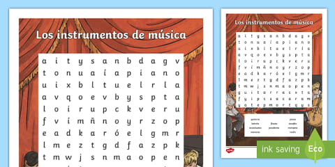 Musical Instruments PowerPoint Spanish
