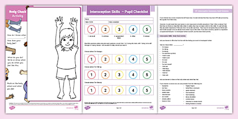 Body Cues Activity - Teaching Resources