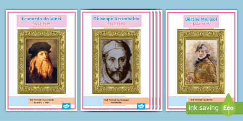 World Art Day Famous Artists Portraits Posters Pack